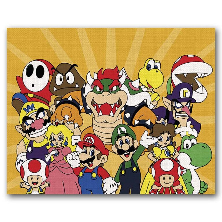 Pinta x Numeros – Super Mario Bros – Marketplace Caja de Juegos